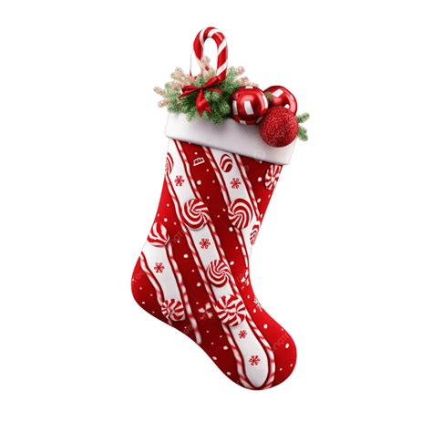 Colorful Christmas Stocking Realistic Christmas Stocking Christmas