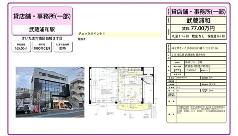 さいたま市南区白幡3 12 16武蔵浦和駅中原ビルの賃貸事務所・貸事務所・貸店舗の詳細｜テナントbiz 59171