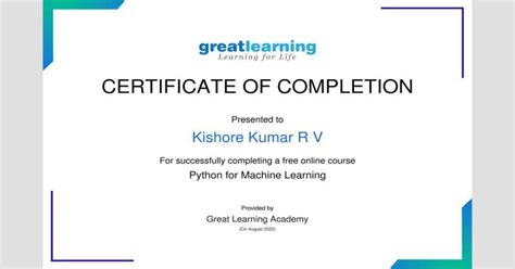 Kishore Kumar R V On Linkedin Machinelearning Python