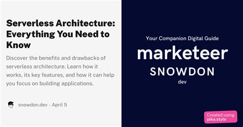 Serverless Architecture Everything You Need To Know Marketeer
