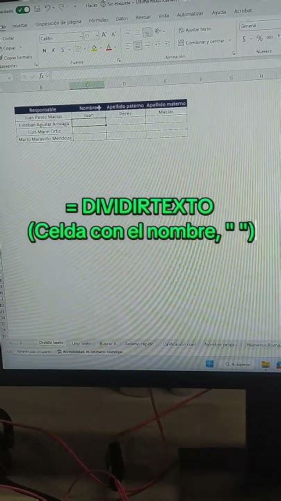Hacks Excel Dividir Texto Excel Excelavanzado Excelfacil