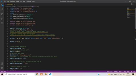 Php Ошибка в коде для рассылки через форму на сайте Connection