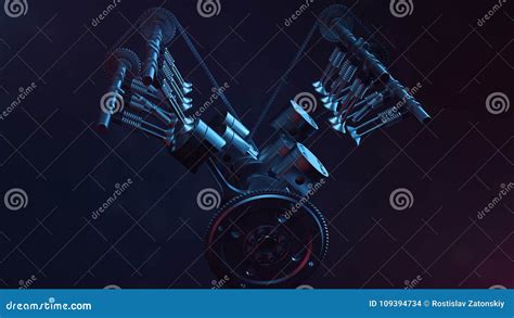 3d Illustration Of An Internal Combustion Engine Engine Parts