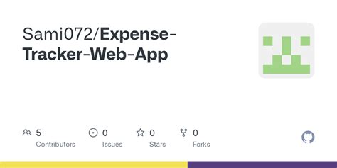 GitHub Sami Expense Tracker Web App
