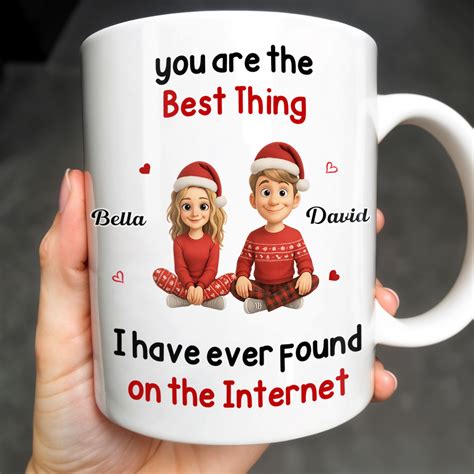 You Are The Best Thing I Have Ever Found Cartoon Couple Coffee Mug