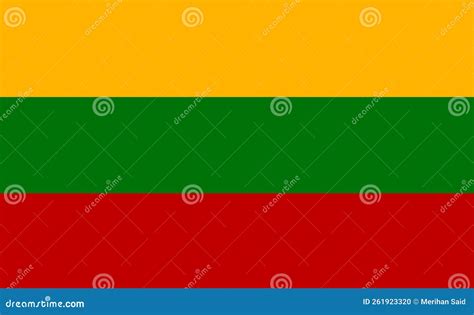 Flag Of Lithuania Stock Vector Illustration Of Design 261923320