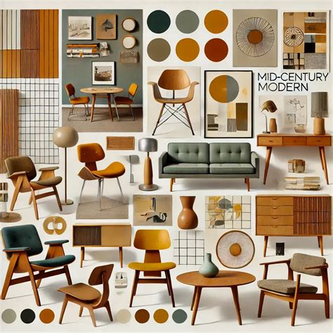 Interior Design Mood Boards Mid Century Modern Interior Design Mid