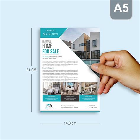 Brosur A5 Pamflet Flayer Hvs Dan Art Paper Digital Printing Murah