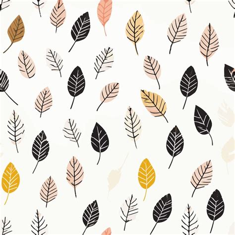 Premium Vector Leaf Seamless Pattern Vector