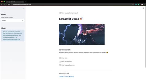 build and deploy your own machine learning web application by streamlit