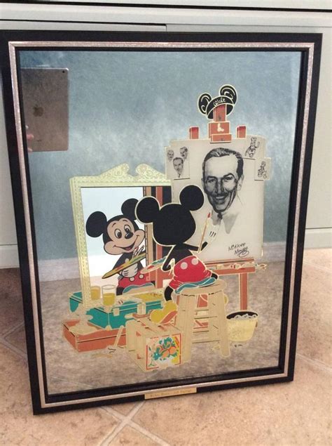 Mickey Mouse Self Portrait Mirrored Background 1842708623
