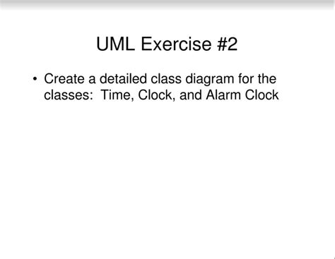 Solved Uml Exercise 2 Create A Detailed Class Diagram For