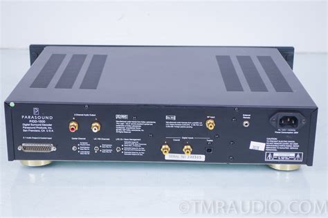 Parasound P Dd 1500 Digital Surround Decoder Dac The Music Room