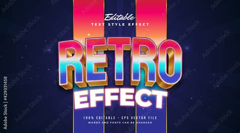 Colorful Retro Text With Pixel Game Style And Glowing Neon Effect Editable Text Style Effect
