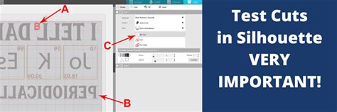 Silhouette Test Cut Very Important Tip Silhouette Secrets By