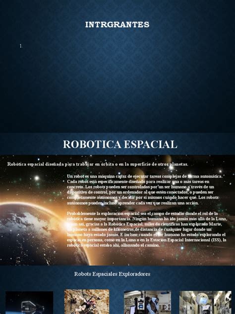 Robotica Espacial Pdf Exploración Espacial Robot