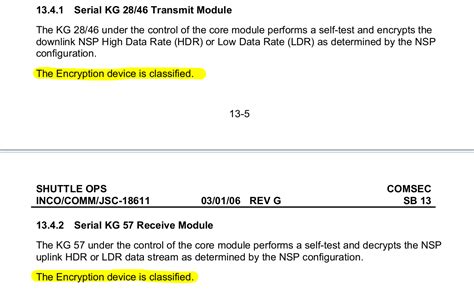 Software What Encryption Scheme Was Used For The Columbia Shuttle From Ground Commands