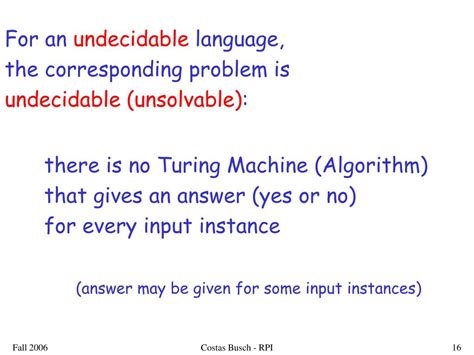 Ppt Undecidable Problems Unsolvable Problems Powerpoint