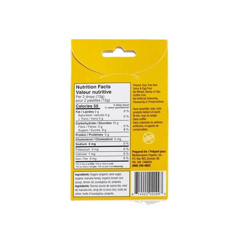 Wedderspoon Manuka Drops Lemon 120g 814422020993 Finlandia Natural