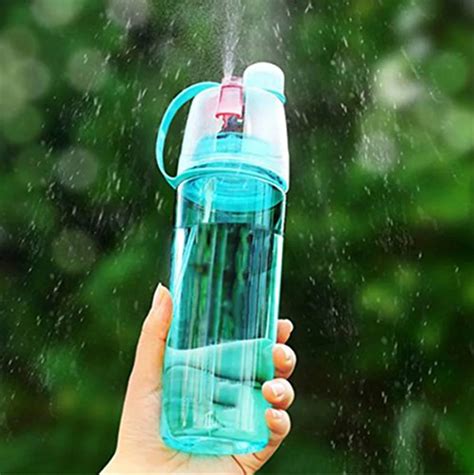 Cool Creative Spray Water Bottle Portable Sport Kettle Sport Drinking And Misting Spray Cooling