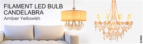 LVWIT B11 LED Filament Bulb E26 Candelabra Medium Base 2700K Warm White