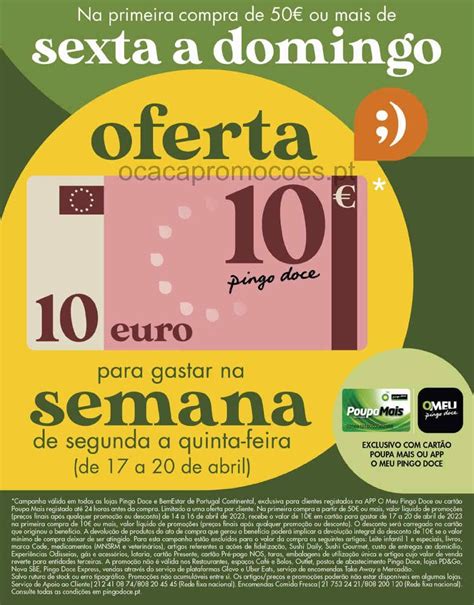 Alerta Pingo Doce Antevisão Oferta 10€ De 14 A 16 Abril Fim De Semana O Caça Promoções