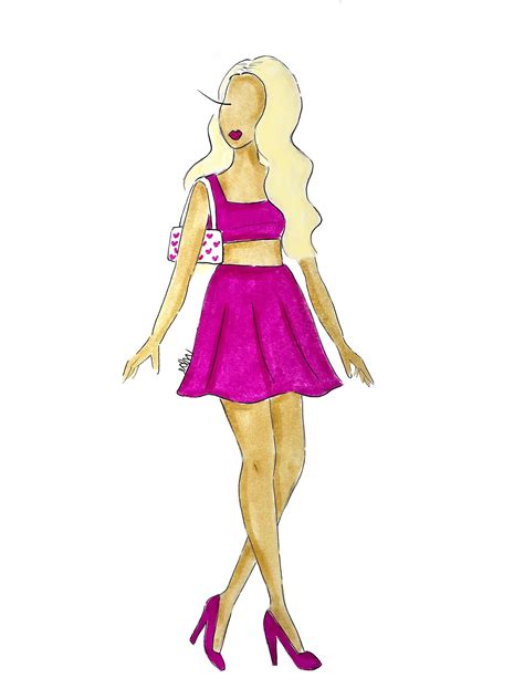 Barbie Artwork Illustration Wall Art Print Etsy