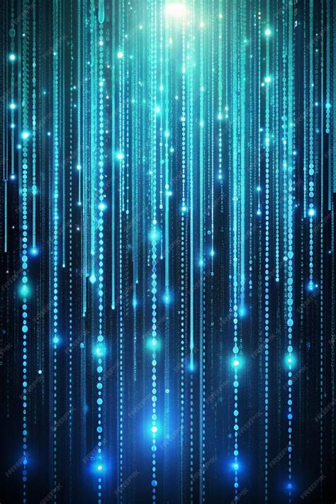 binary code stream creative matrix background illustration premium ai
