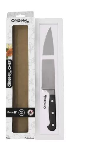 Faca Chef Inox Cabo Plástico 8 Polegadas Original Line Mercadolivre