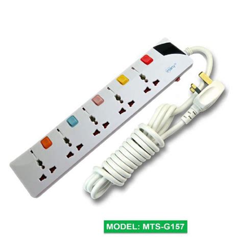 Multiplug Many Business Class 5 Gang Extention Socket G157 3p 3m