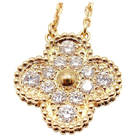 Van Cleef Alhambra Diamond Necklace De Haus Blog