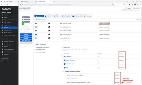 Sophos Intercept X With Xdr On Servers Reboot To Complete Update Computer Stays Protected