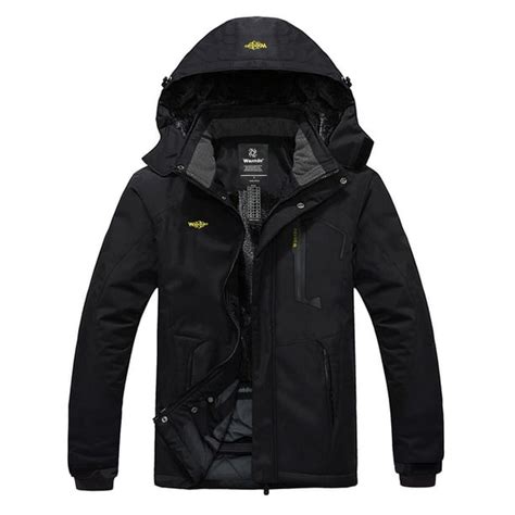 Wantdo Mens Snow Jacket Waterproof Mountain Ski Jacket Windproof