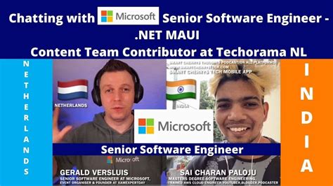 Chatting With Gerald Versluis Microsoft Senior Software Engineer Net
