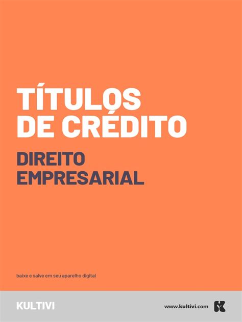 Empresarial Títulos De Crédito Pdf