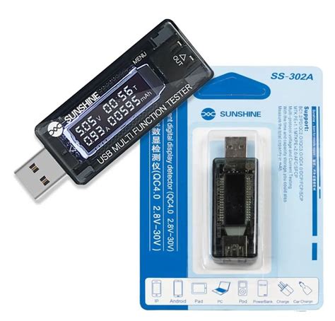 Sunshine Ss A Digital Display Usb Tester Current Voltage Charger