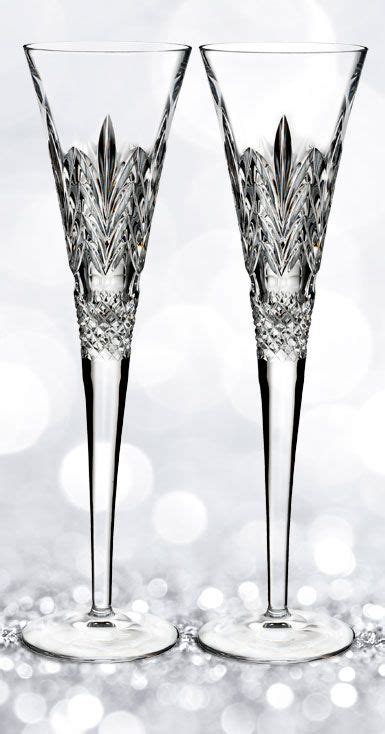 Waterford 2017 Times Square Flute Pair Waterford Crystals Flute