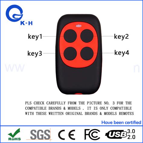 MHz Copy Garage Door Remote Control Universal Cloning Electric Gate Remote Controller And