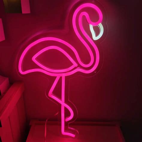 Pink Flamingo Neon Sign
