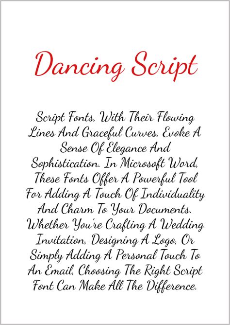 15 Microsoft Word Script Fonts