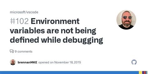 Environment Variables Are Not Being Defined While Debugging Issue Microsoft Vscode GitHub