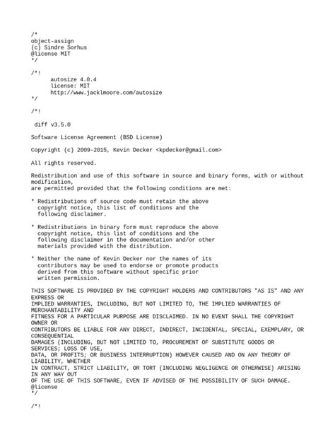 Bundle Jslicense Arduino Pdf Software Development Intellectual