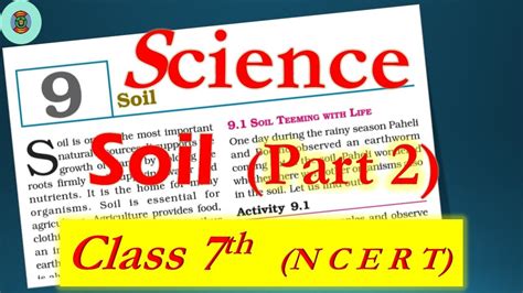 Class 7 Science Chapter 9 Part 2 Soil Part 2 Science Class 7 Soil