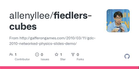 Github Allenyllee Fiedlers Cubes From Gafferongames