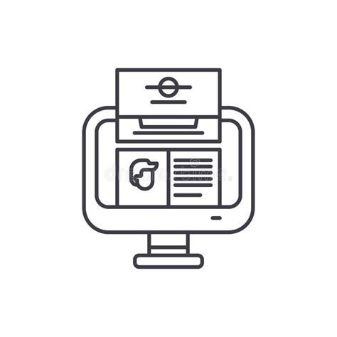 Unit Analysis Line Icon Concept Unit Analysis Vector Linear