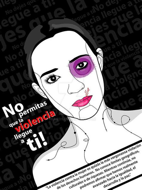 Cartel Contra Violencia By Huleos On DeviantArt