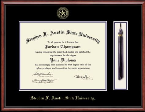 Church Hill Classics Sfa Tassel Edition Diploma Frame Kampus Books