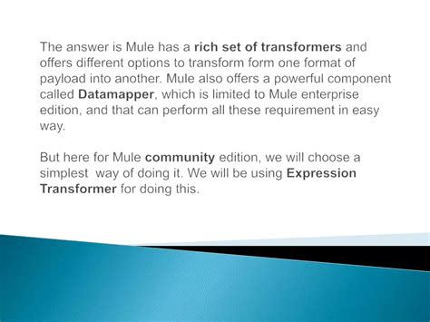 Json To Json Transformation In Mule Ppt