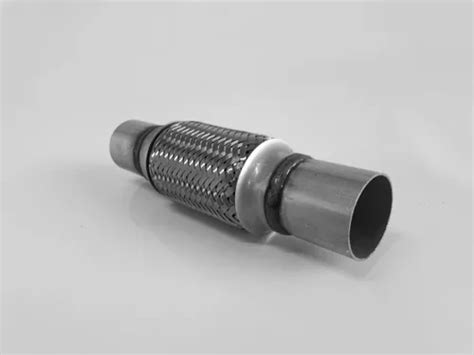 Tubo Flexível Escapamento Universal 46mm Em Inox Malha Dupla Parcelamento Sem Juros