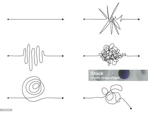 Arrow Showing Process By Line Stock Illustration Download Image Now